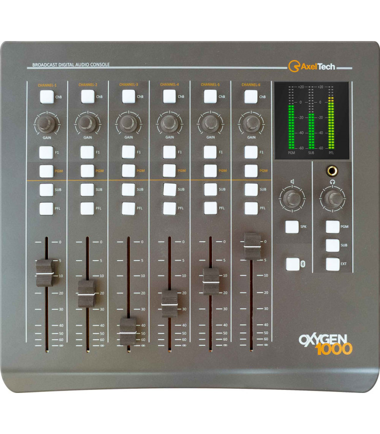 Axel Oxygen 1000-BT Digital Broadcast Console - SHOP TEKOBROADCAST
